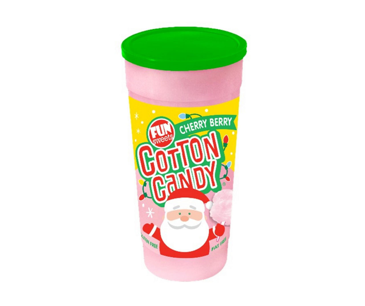 Fun Sweets Cherry Berry Santa Cotton Candy, 6 Oz. | Big Lots