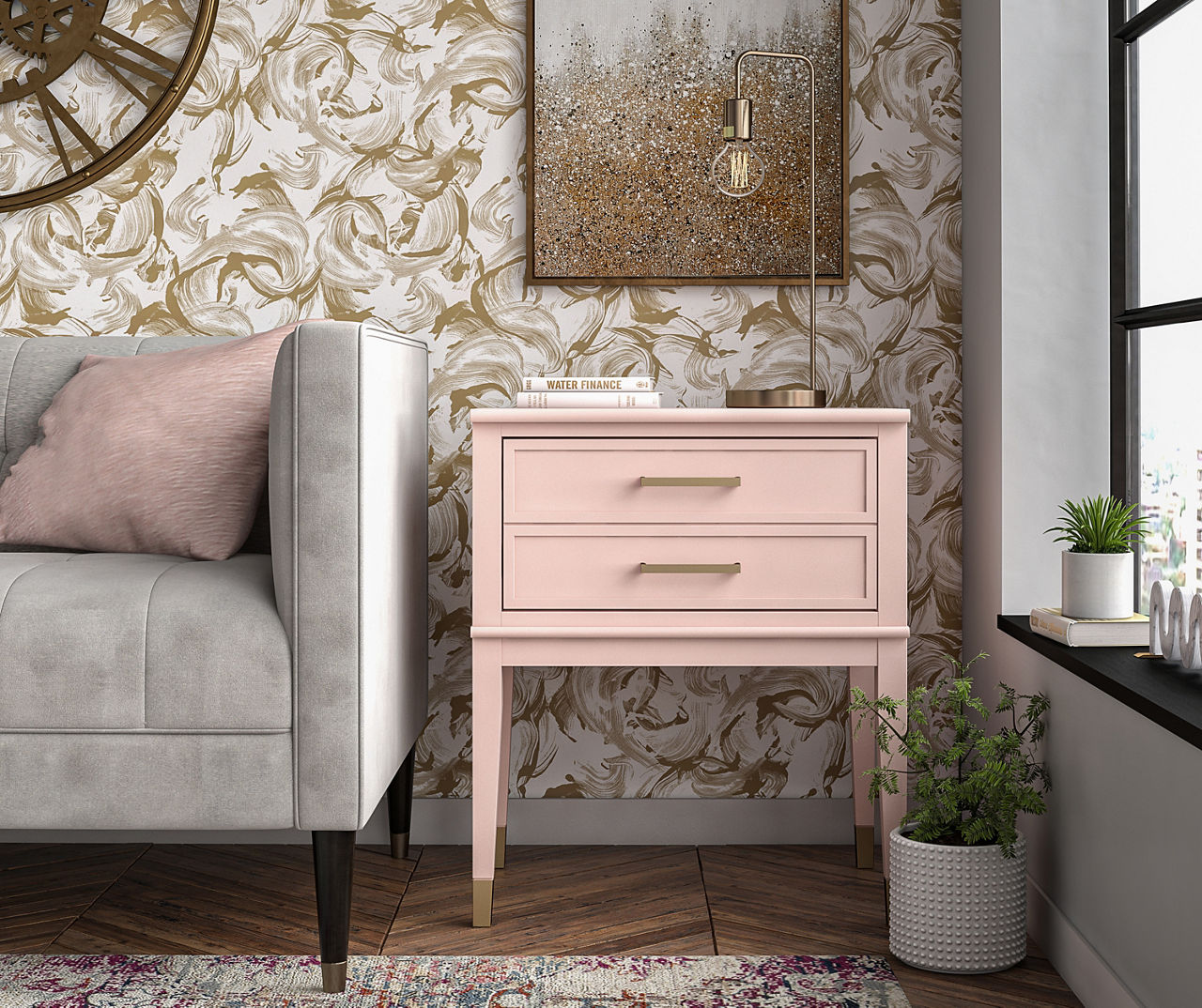 CosmoLiving Westerleigh Pink End Table | Big Lots