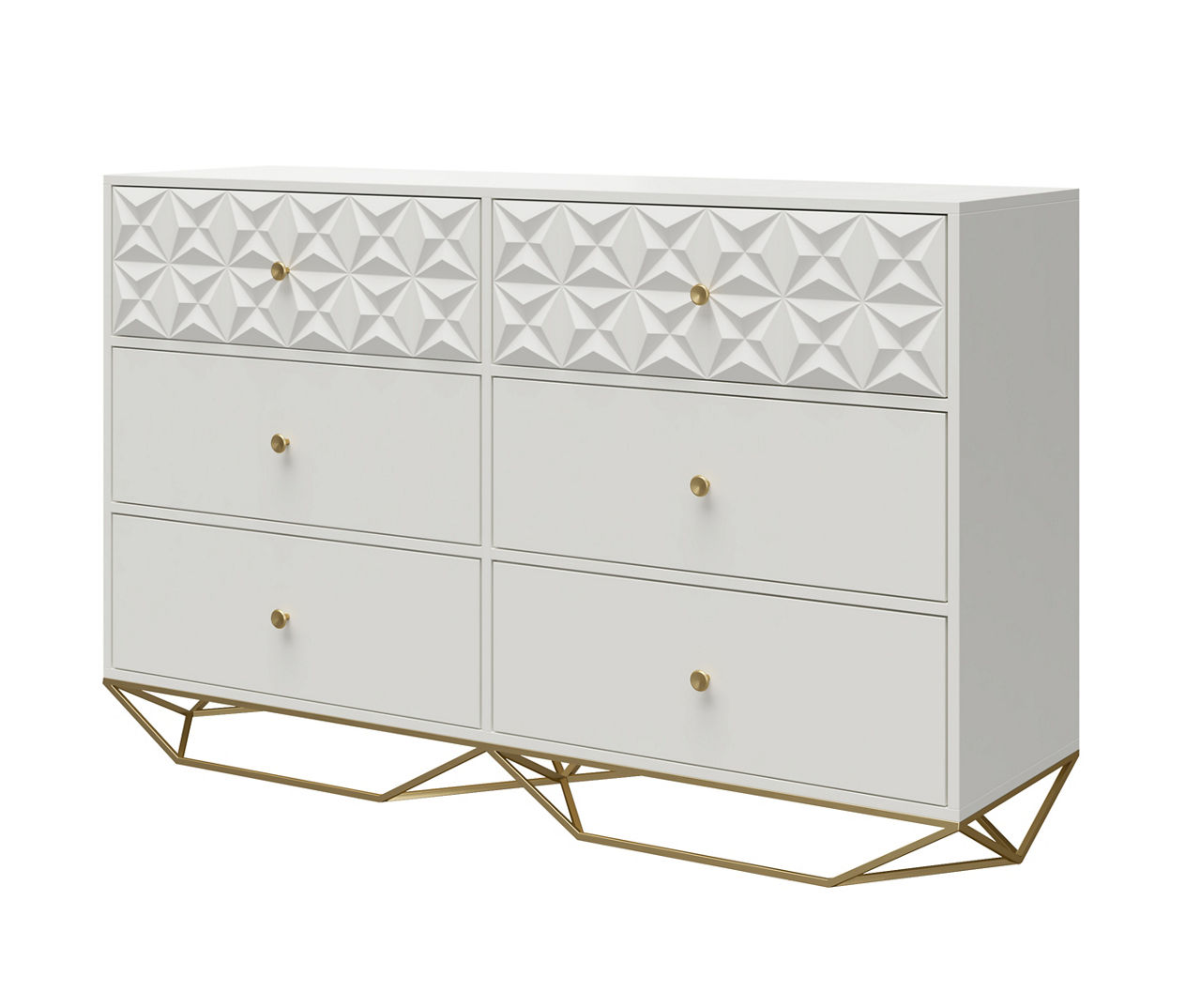 CosmoLiving Blair White 6-Drawer Dresser | Big Lots