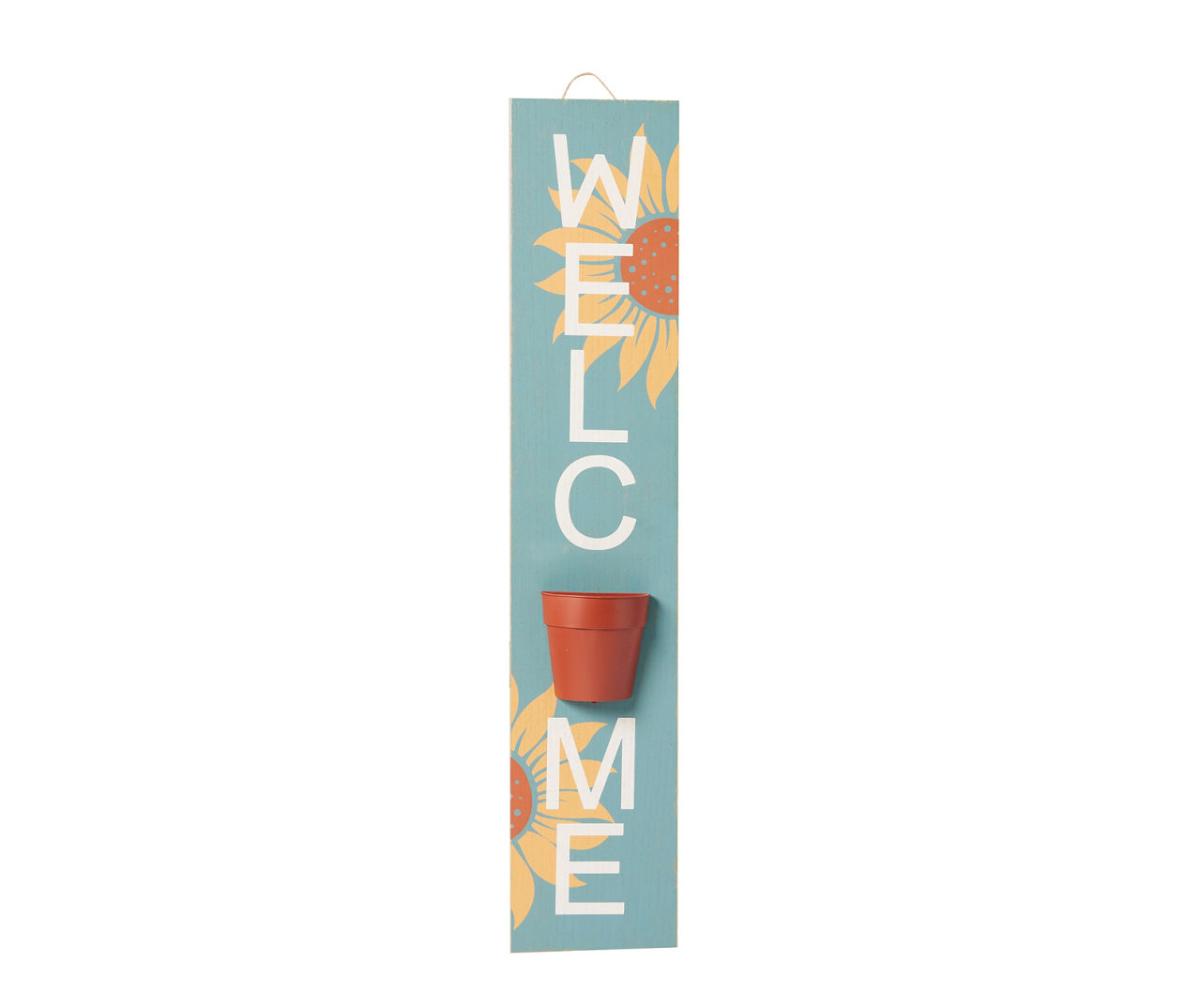 Terra "Welcome" Flower Pot & Sunflower Porch Sign | Big Lots
