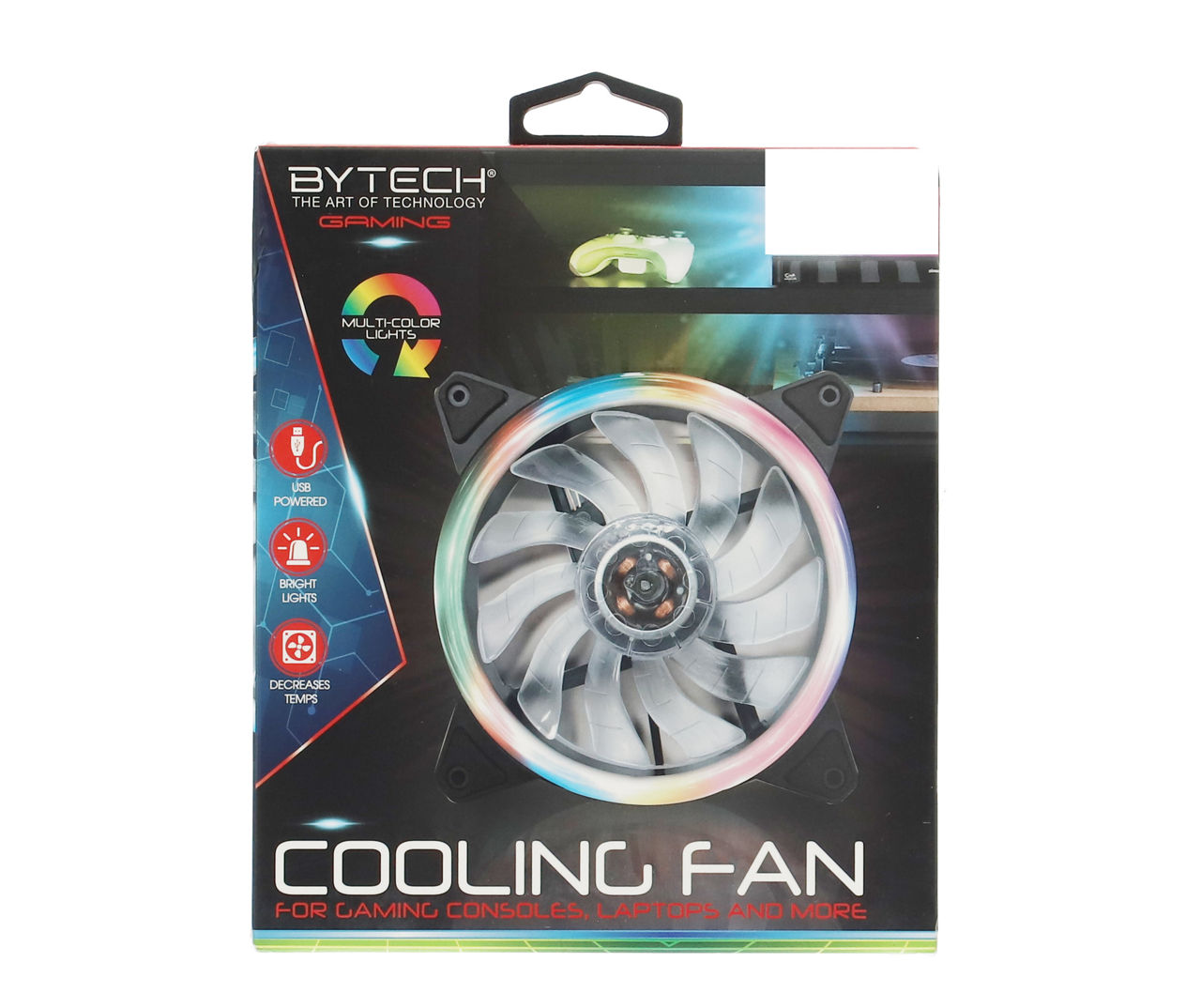 Bytech Black LED Cooling Fan for Electronics | Big Lots