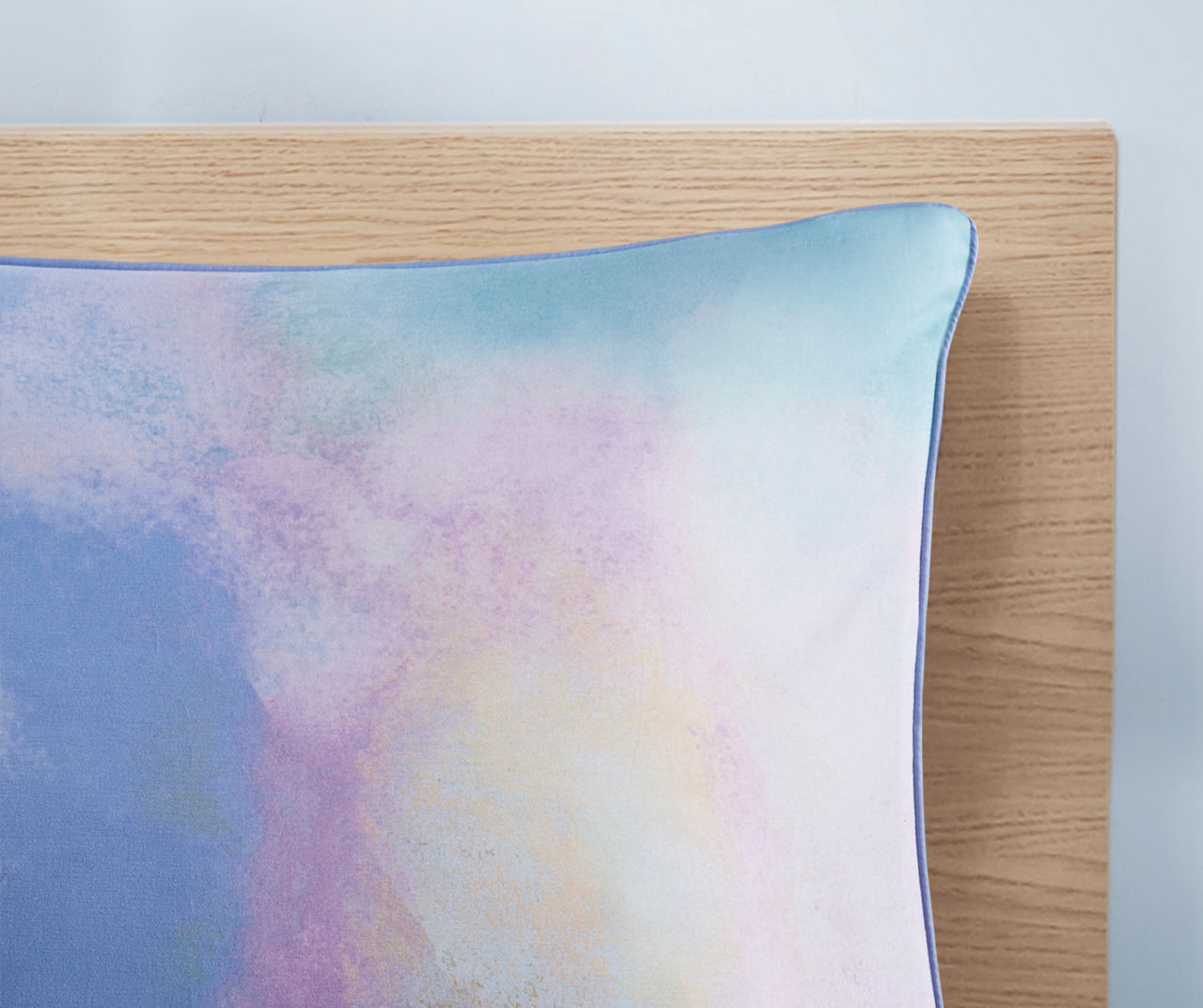 Lisa Aqua & Purple Pastel Watercolor Tie-Dye Full/Queen 4-Piece Duvet ...