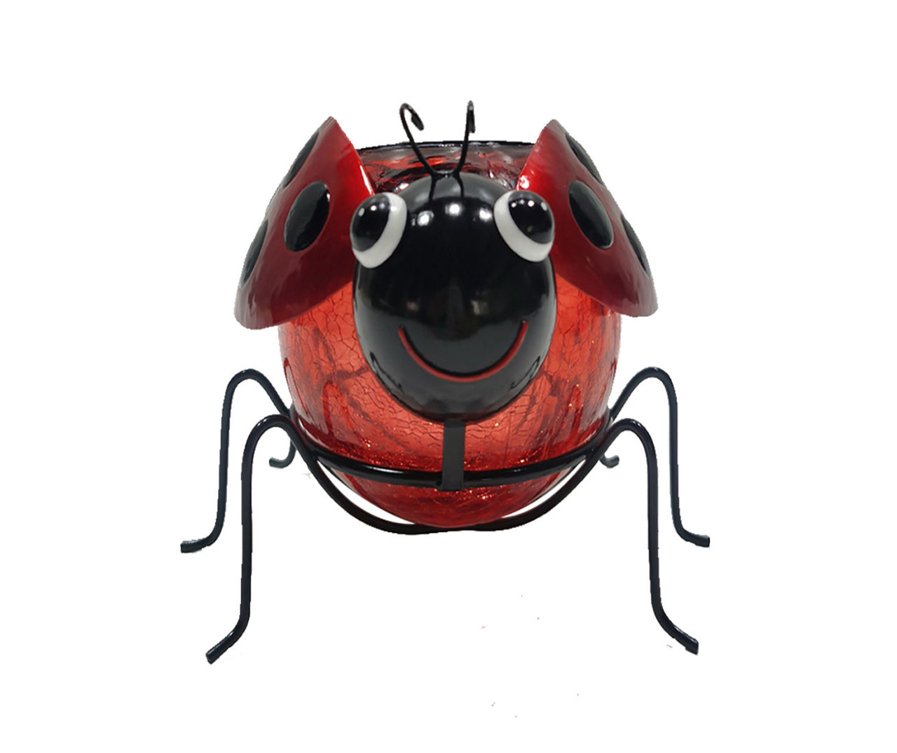 LED Solar Crackle Ball Ladybug | Big Lots