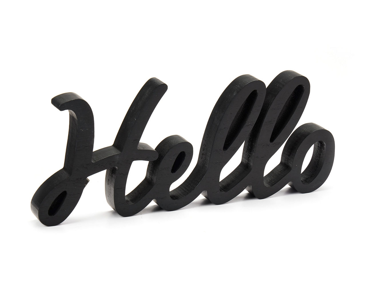 "Hello" Black Cut-Out Word Tabletop Decor | Big Lots