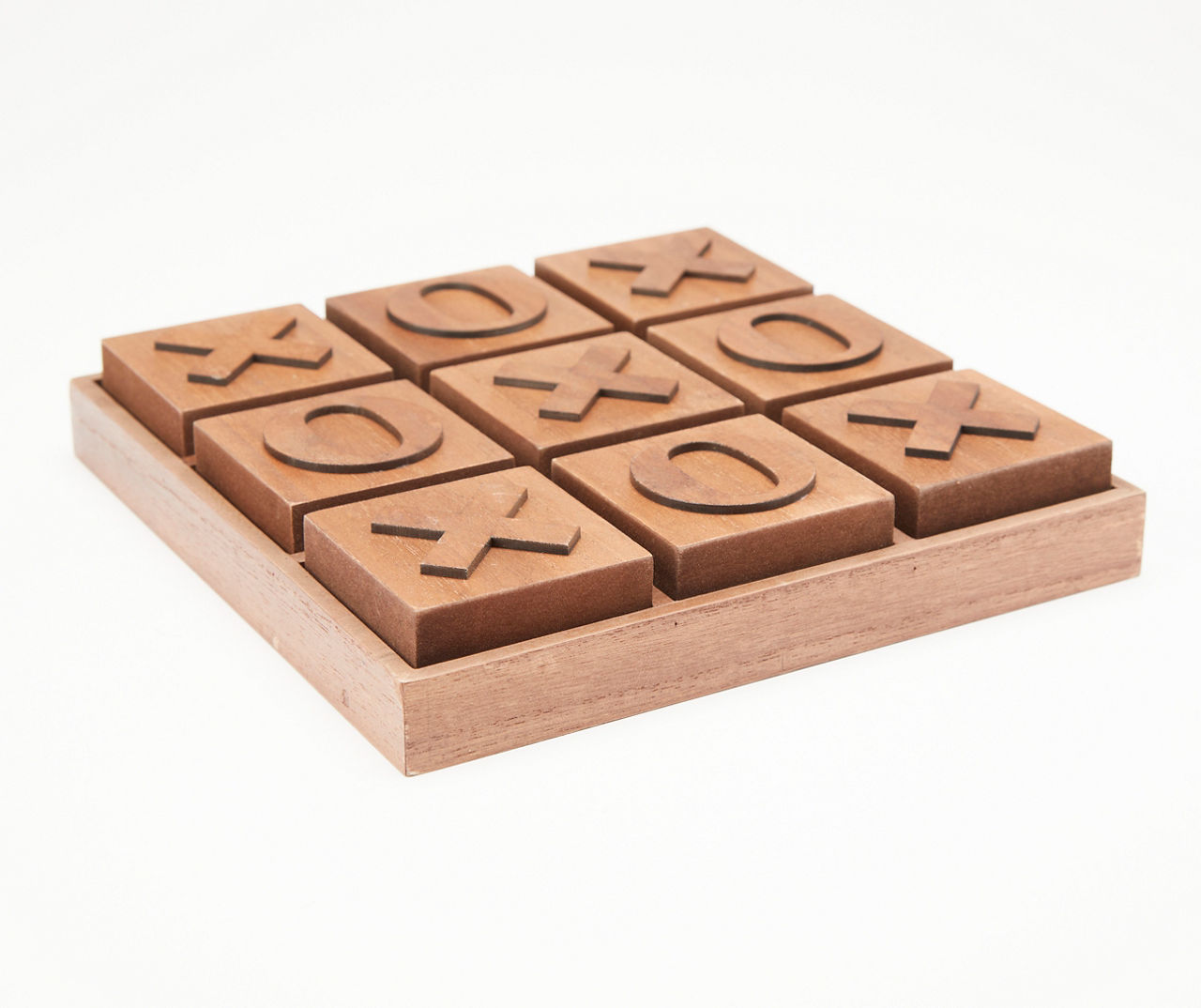 Broyhill Brown Wood Block Decorative Tic-Tac-Toe Set | Big Lots
