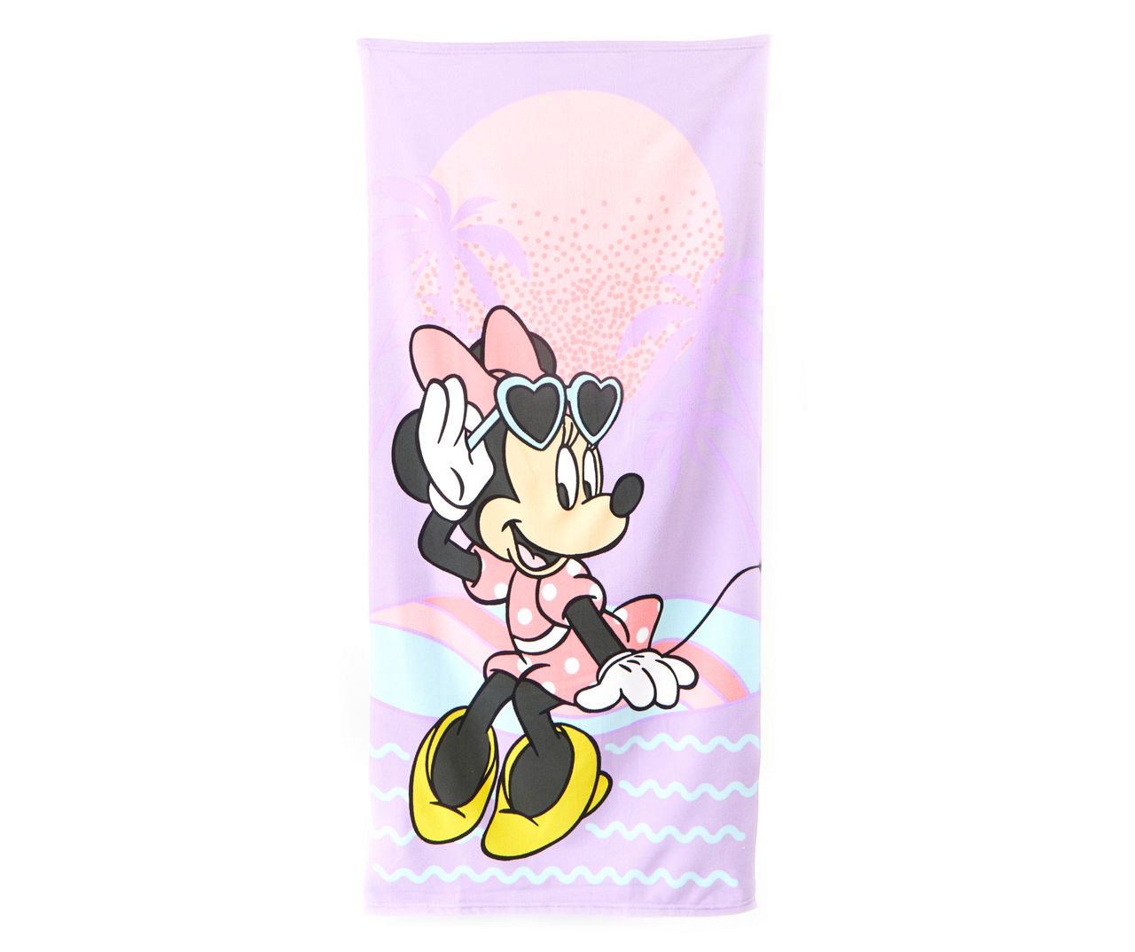 Disney Purple & Pink Lovely Lady Minnie Mouse Beach Towel | Big Lots