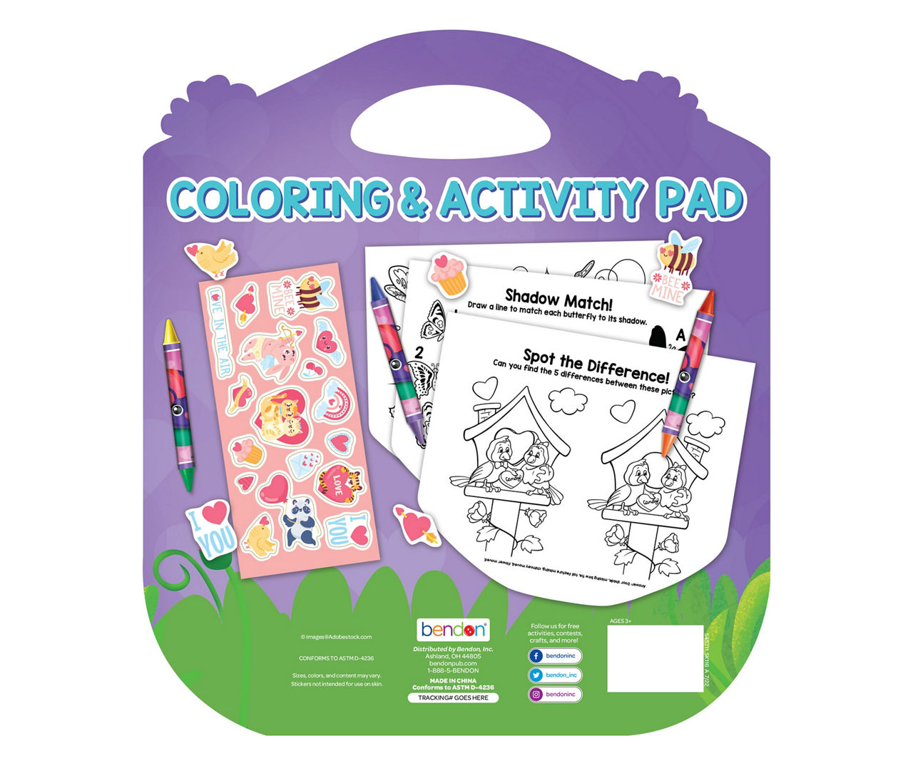 Bendon "Bee My Valentine" Coloring & Activity Pad | Big Lots