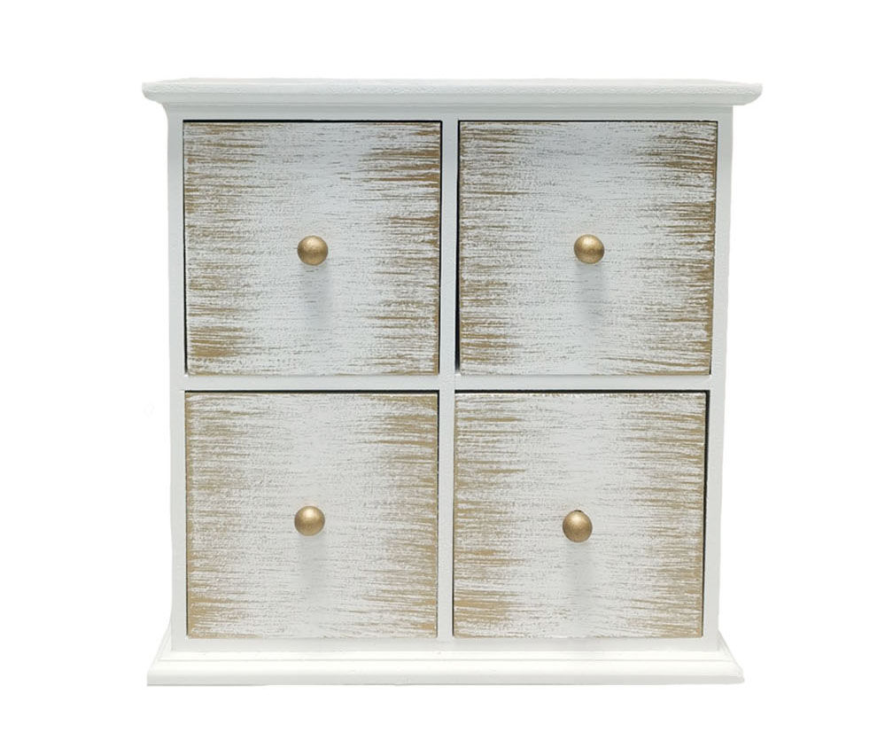 Real Living Grecian Getaway Off-White 4-Drawer Cubby | Big Lots