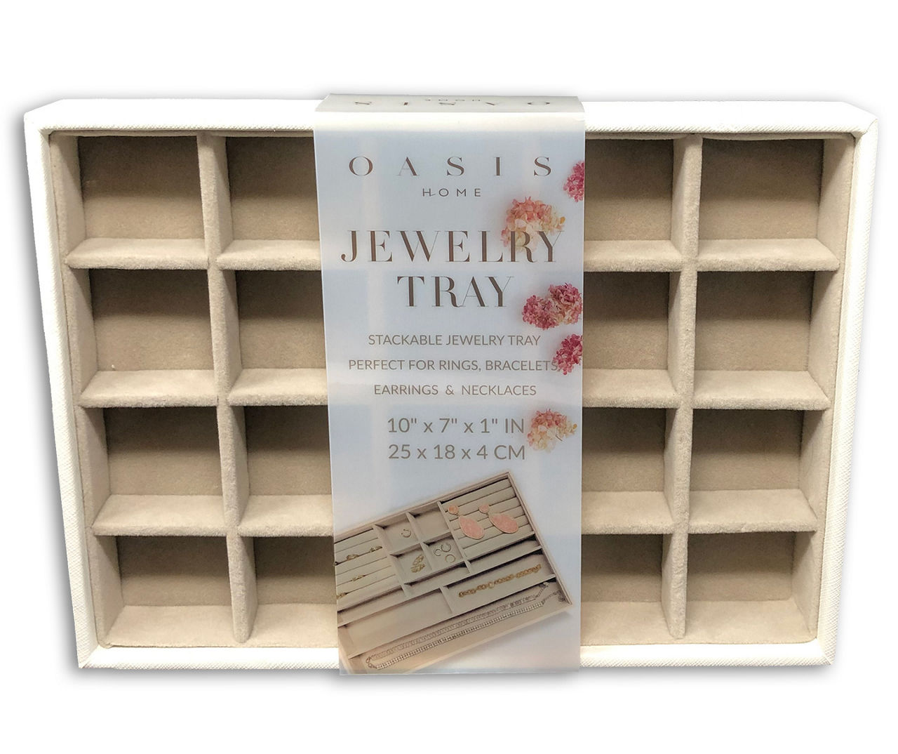 20 Section Stackable Jewelry Tray