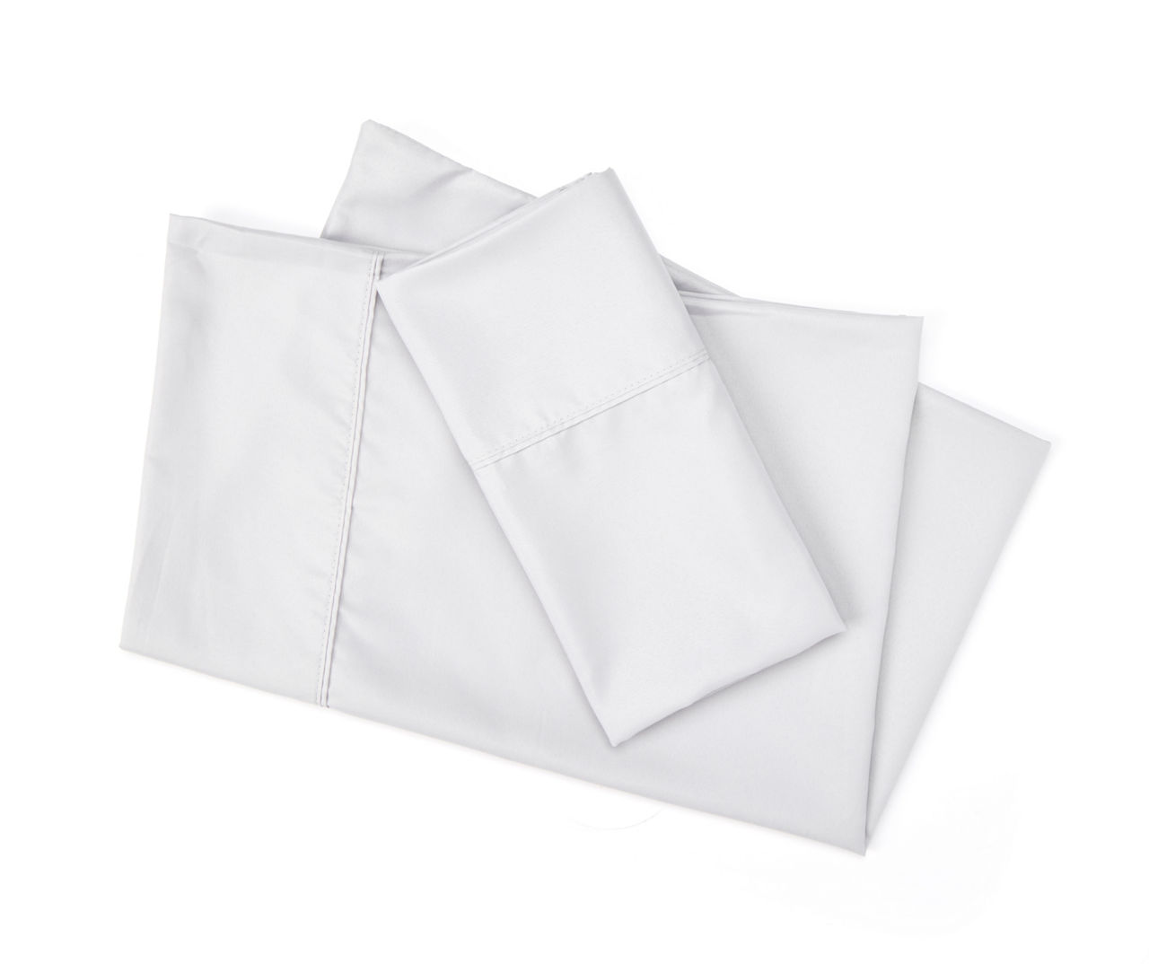 Serta Perfect Sleeper Light Gray Twin 3-Piece Microfiber Sheet Set ...