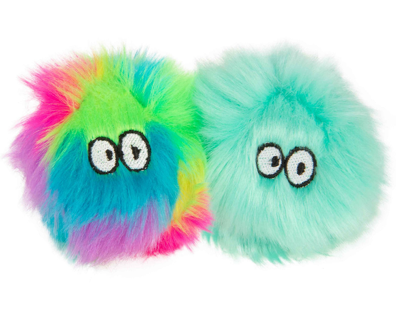 SmartyKat Fuzzy Friends Plush Ball Cat Toy, 2-Pack | Big Lots