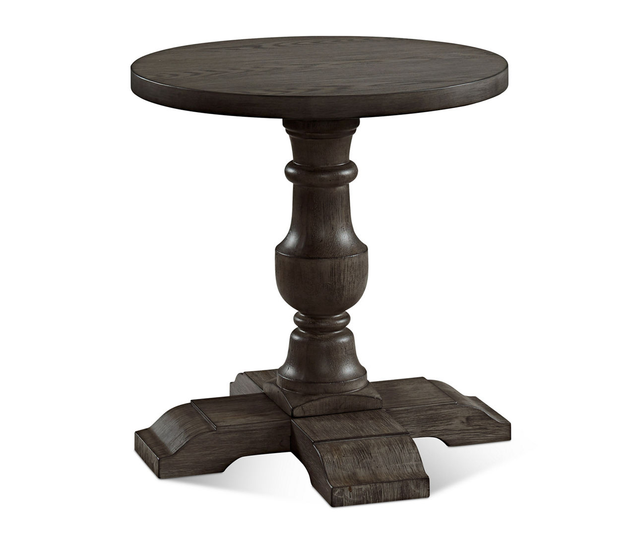 Lane Home Solutions Charleston Barley Oak Pedestal Chairside Table ...