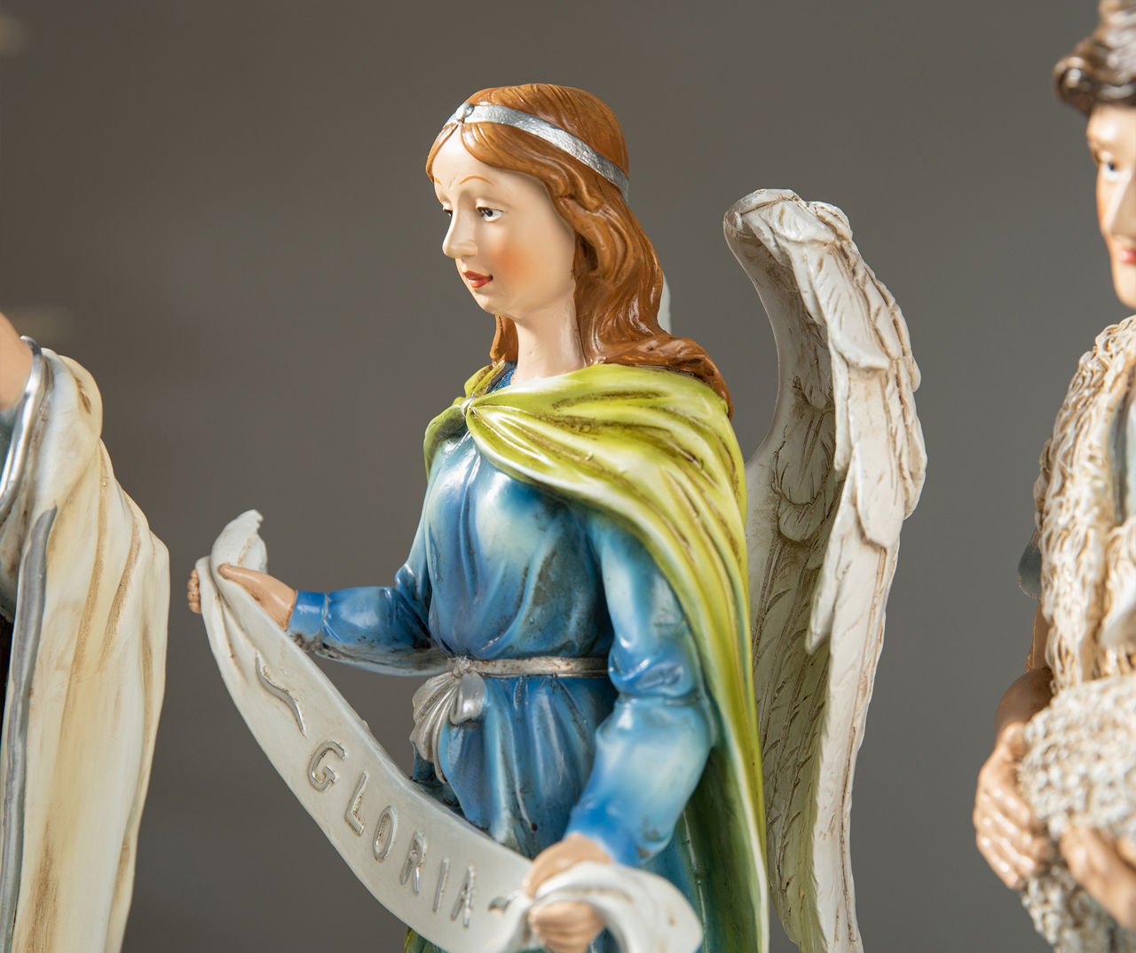 Glitzhome Blue Nativity Scene 12-Piece Resin Figurine Set | Big Lots