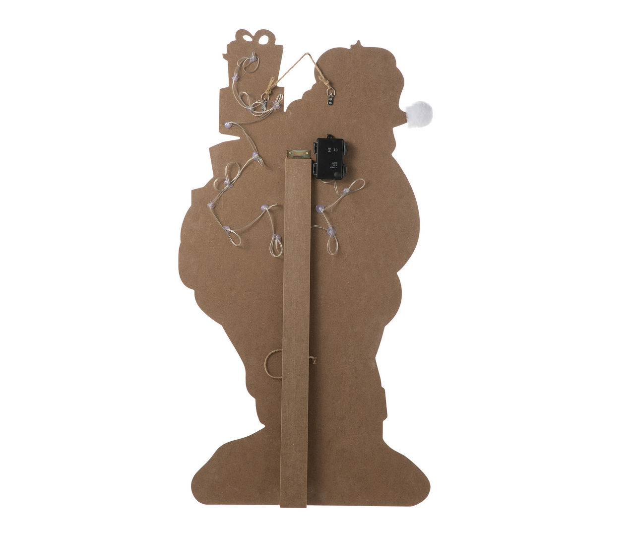 Glitzhome 36" Santa Holding Gifts LED Wood Porch Decor | Big Lots