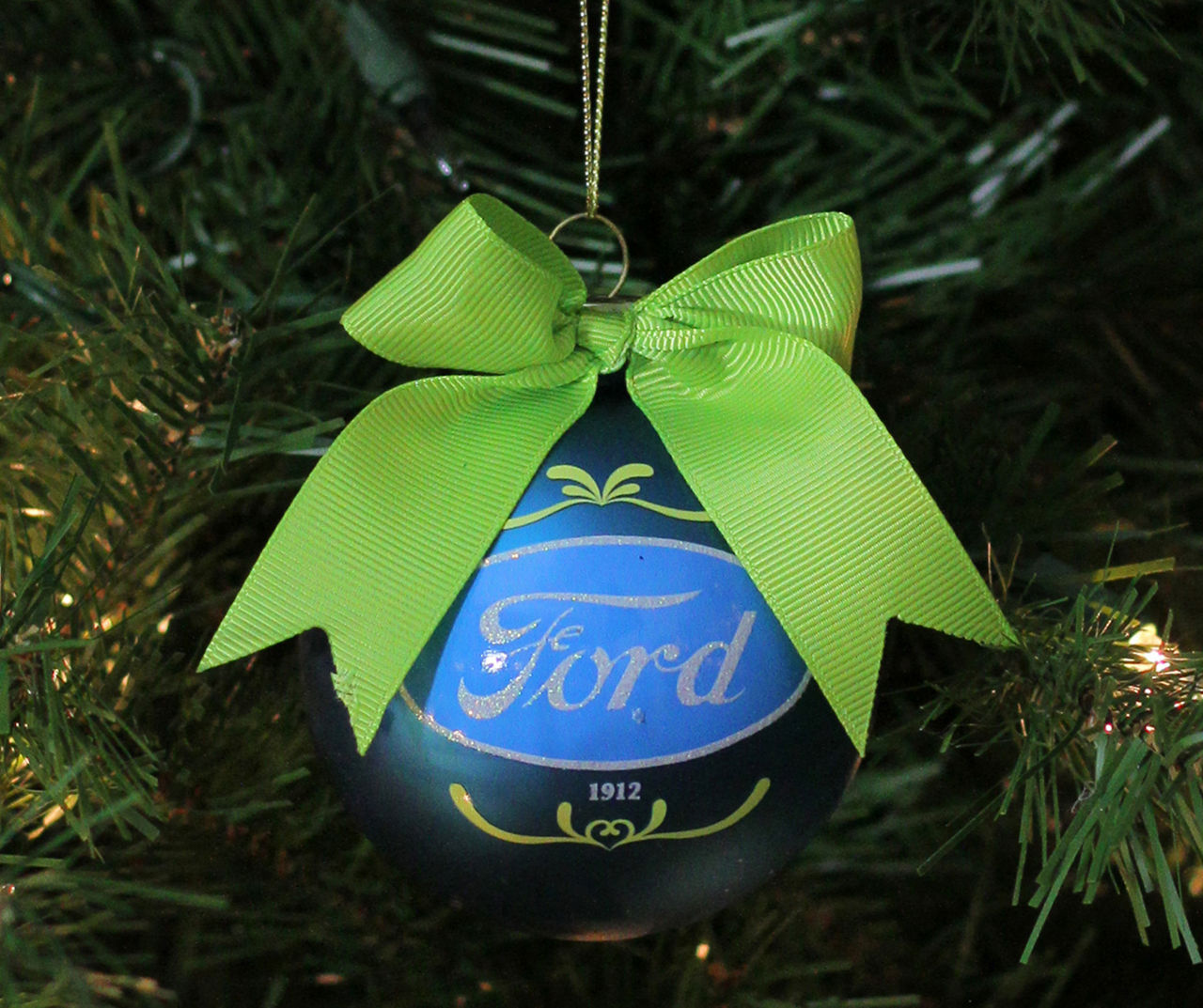 Northlight Ford Logo Ball & Ribbon Glass Ornaments, 3-Pack | Big Lots