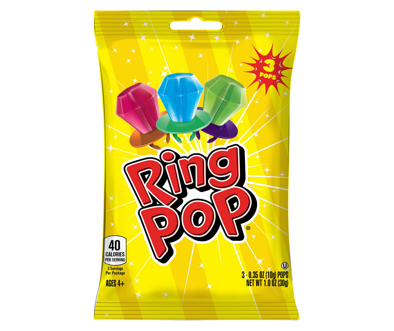 Ring Pop Candy Ring Jewelry, 3-Pack | Big Lots