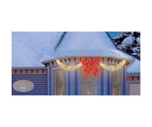Northlight Bow & Swag 3-Piece Light-Up Decor Set | Big Lots