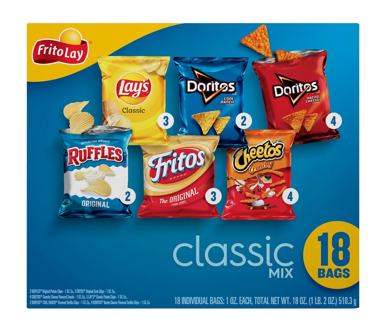 Frito Lay Frito Lay Snacks Classic Mix Variety 1 Oz 18 Count | Big Lots