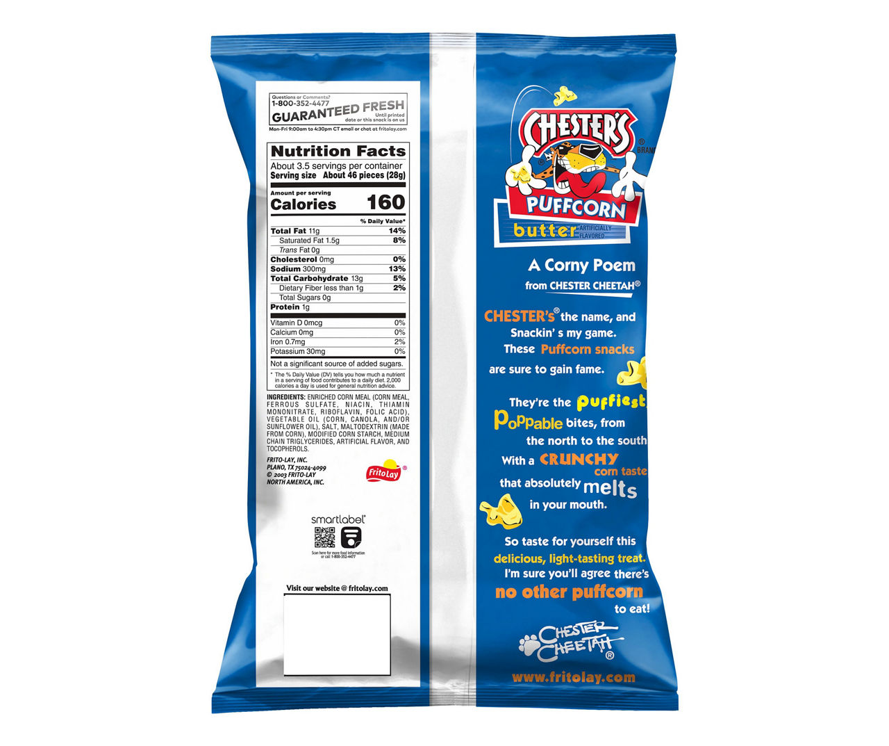 Chester's Butter Flavored Puffcorn, 3.25 Oz. | Big Lots