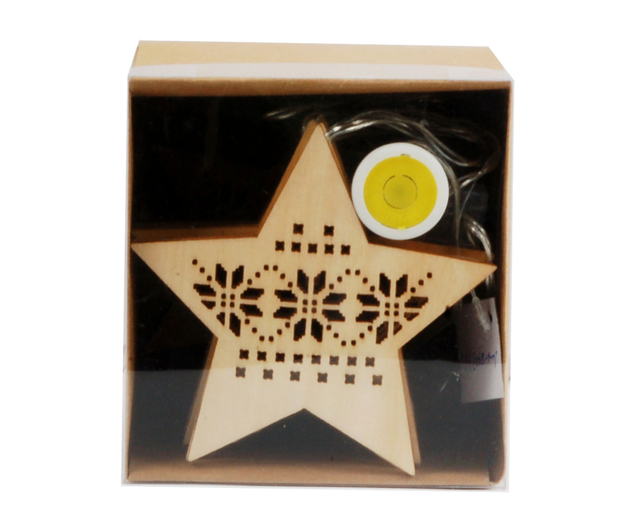 Jeco White Wooden Star LED String Light | Big Lots