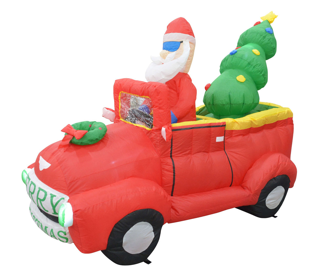 Jeco Red Santa Truck Inflatable Décor, (7') | Big Lots