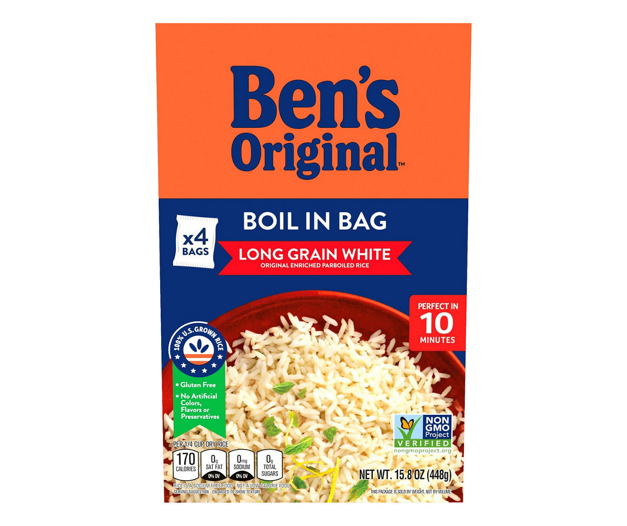 Ben's Original Rice Ben's Original Boil in Bag Long Grain White Rice 4 ...
