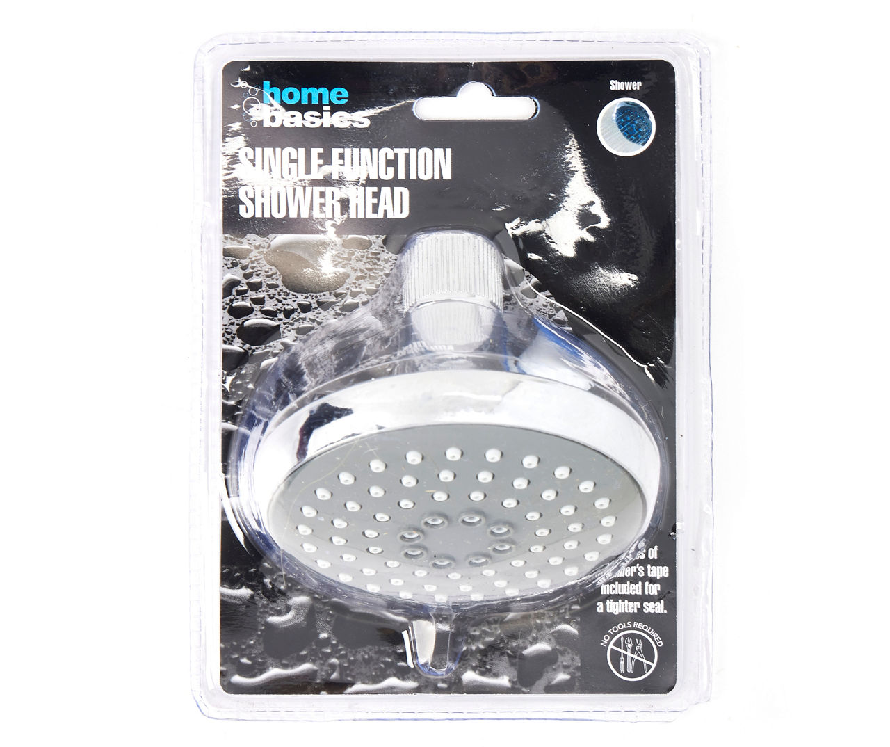 Home Basics Chrome Single-Function Shower Head | Big Lots