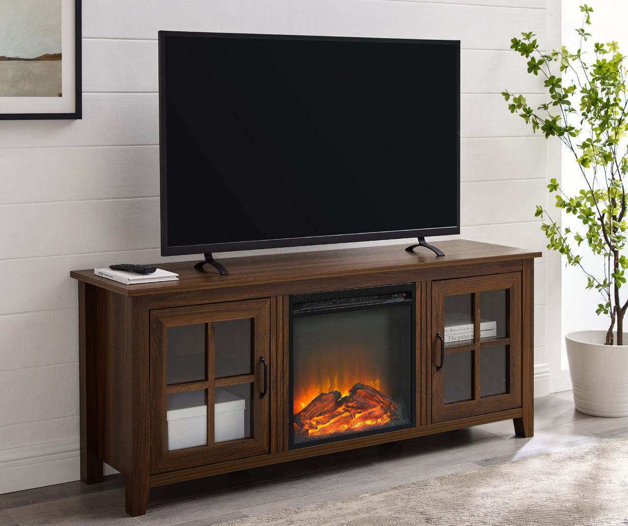 70 inch tv stand with fireplace big lots store