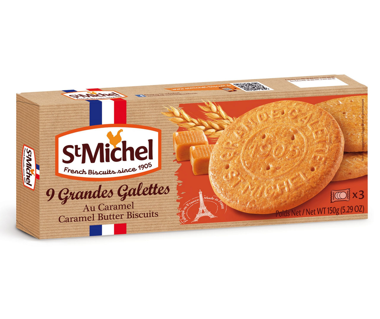 St. Michel La Grandes Galettes Caramel Butter Biscuits, 5.29 Oz. | Big Lots