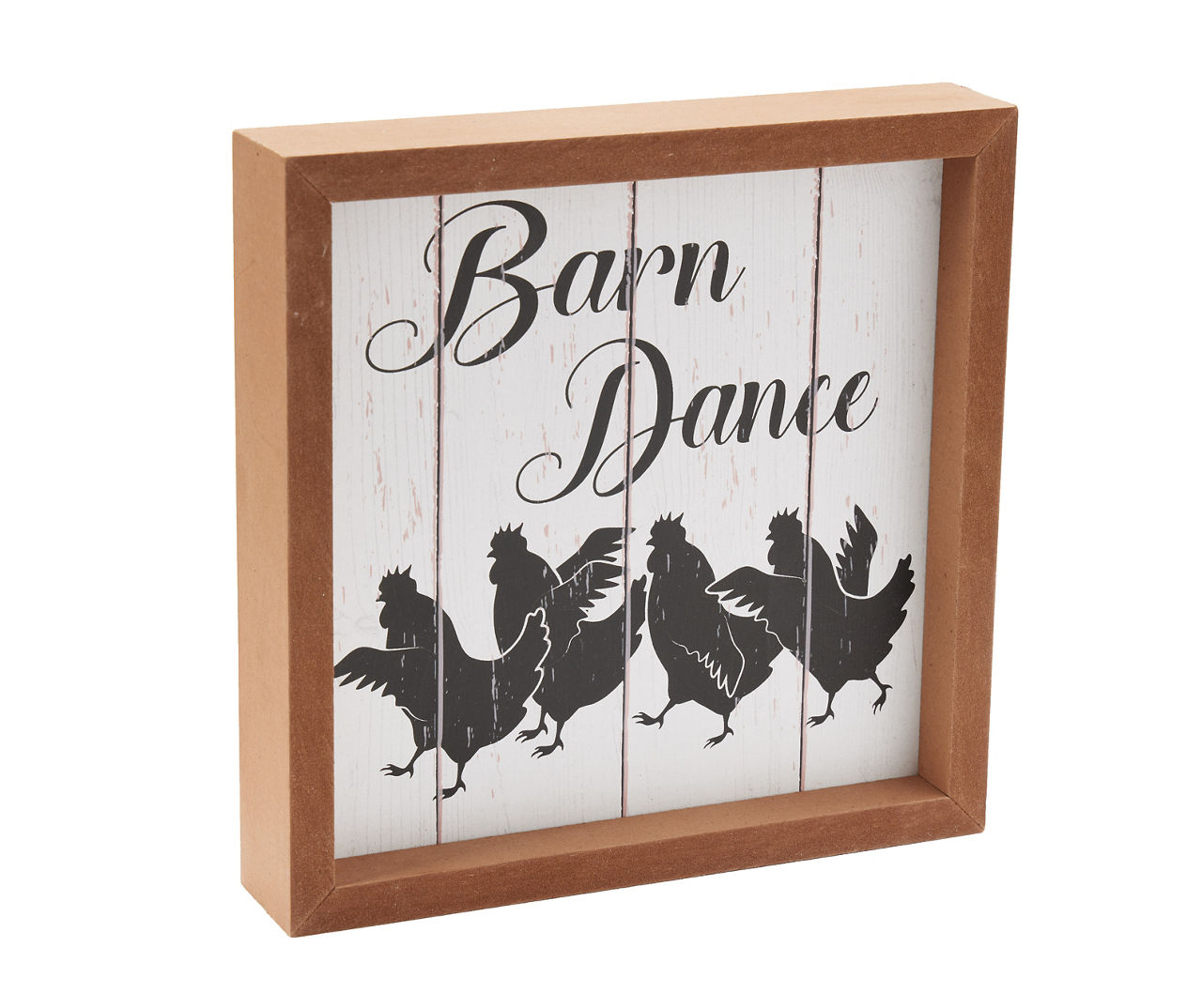 "Barn Dance" Chicken Framed Tabletop Decor | Big Lots