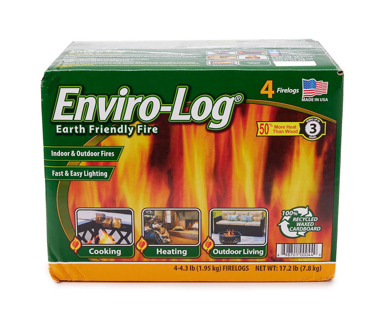 Enviro-Log Firelogs, 4-Pack | Big Lots
