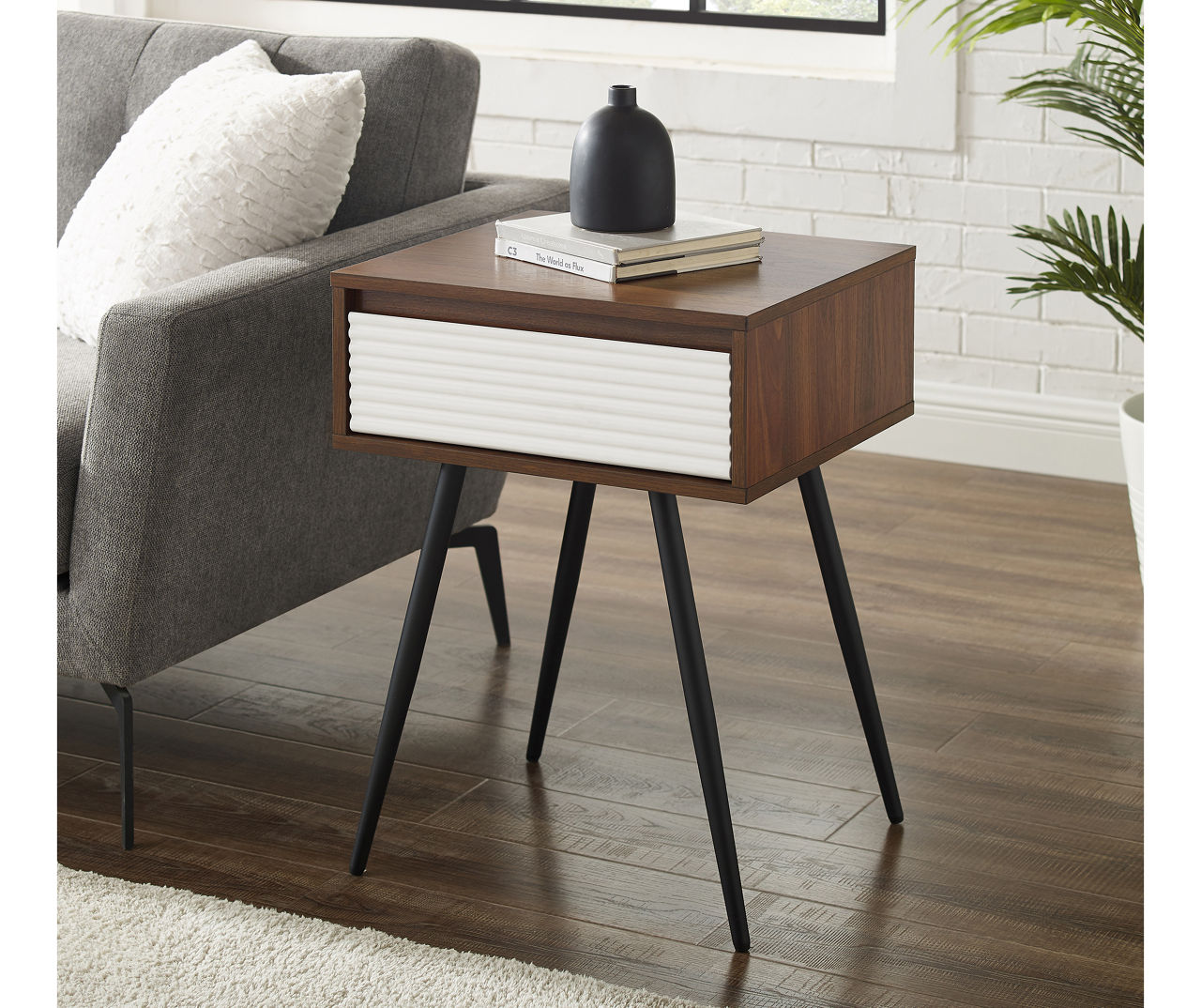 Walker Edison Walker Edison Fluted Side Table | Big Lots