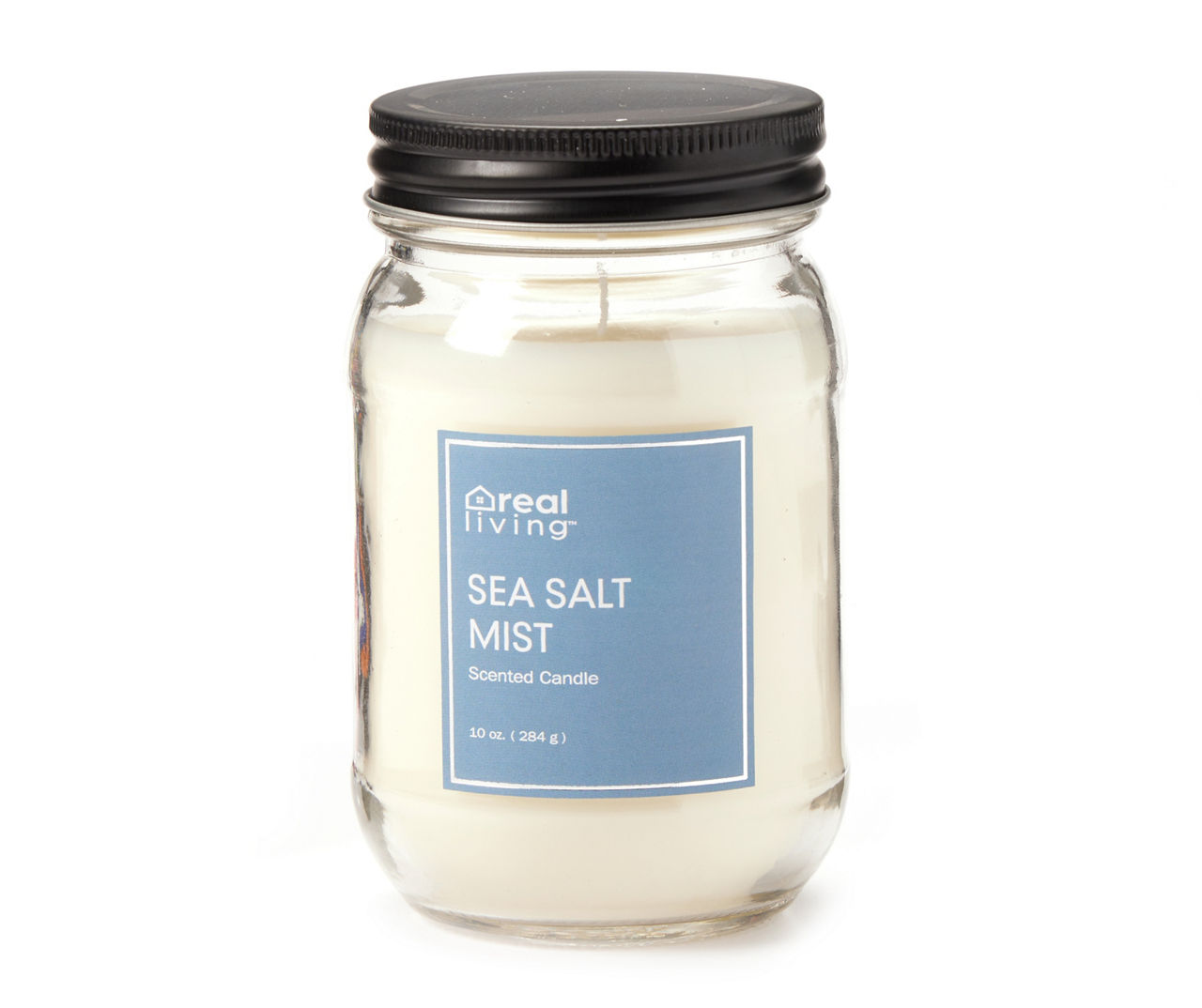 Real Living Sea Salt Mist Mason Jar Candle, 10 oz. | Big Lots