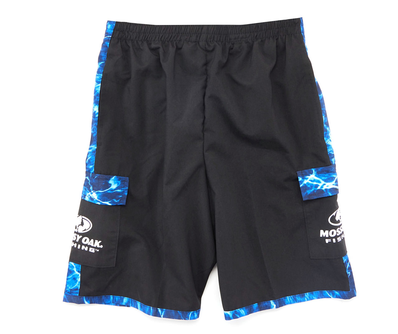 Mossy Oak Mossy Oak Kids' Black & Blue Tie-Dye-Accent Swim Trunks | Big ...