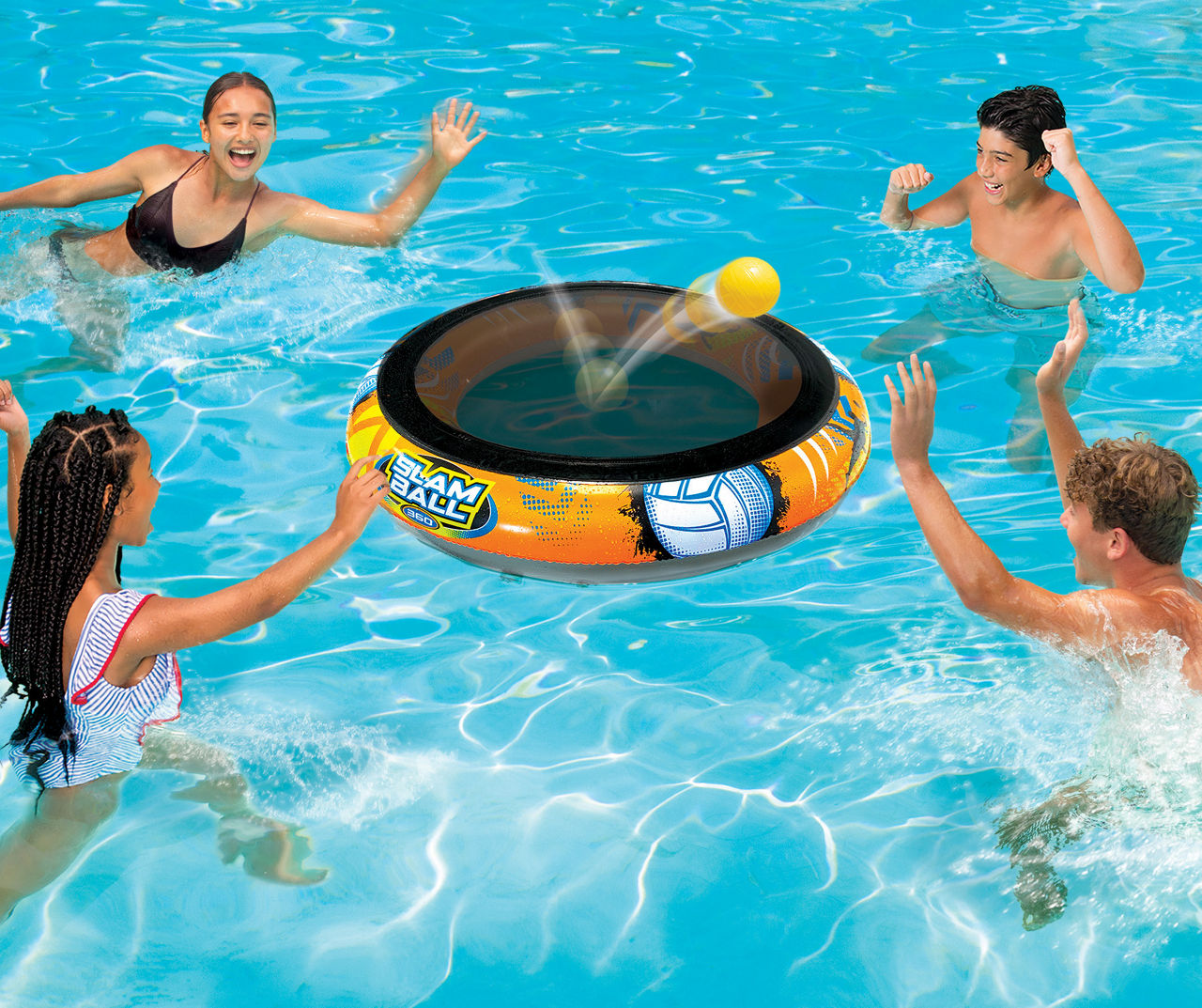 Splash N’ Fun Slam Ball 360° Inflatable Pool Game | Big Lots
