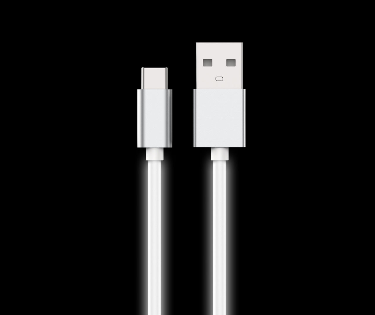 iHip White Glow-In-The-Dark USB-C 6' Cable | Big Lots