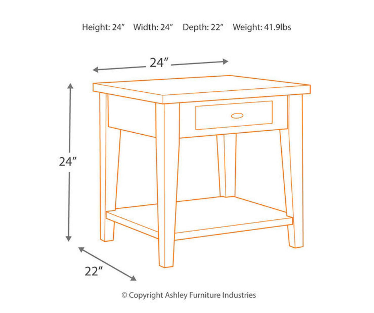 Signature Design By Ashley Branbury End Table | Big Lots