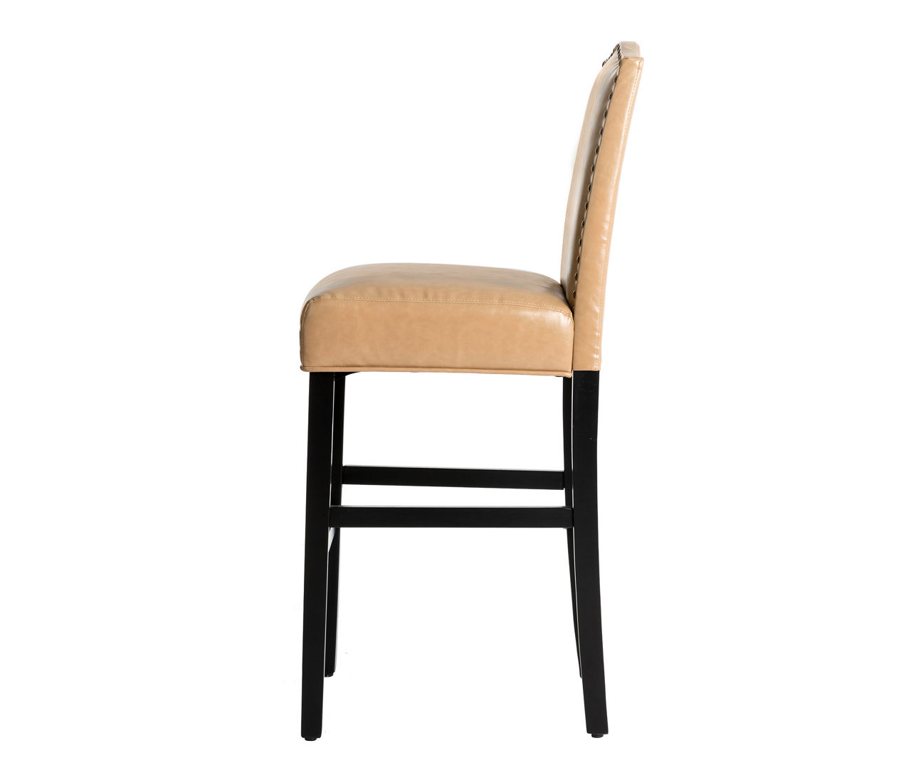 Glitzhome 45" Beige Faux Leather High-Back Bar Stools, 2-Pack | Big Lots