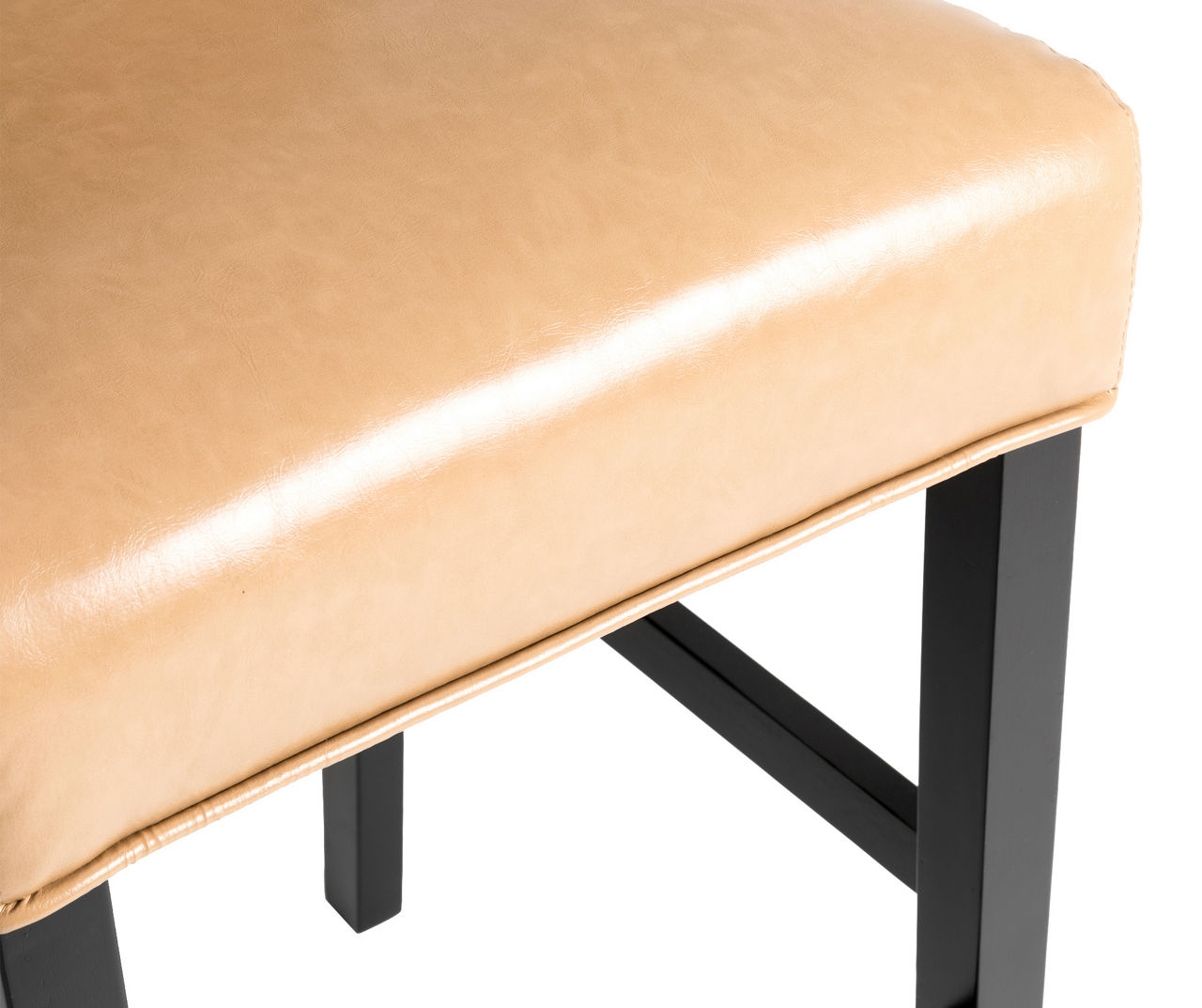 Glitzhome 45" Beige Faux Leather High-Back Bar Stools, 2-Pack | Big Lots