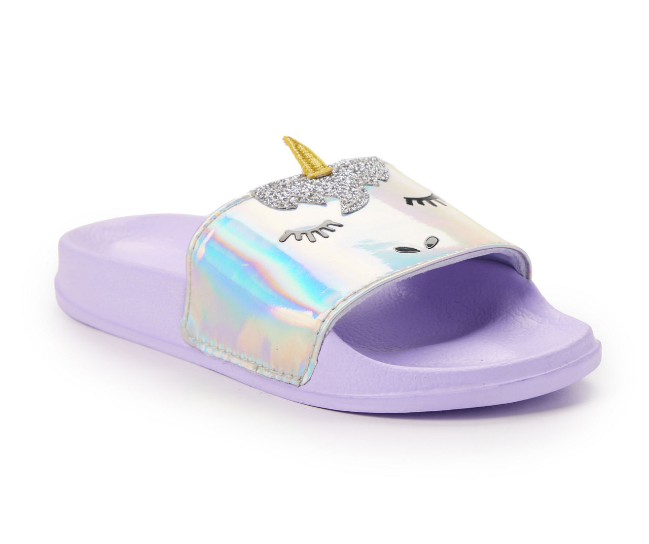 Toddler Purple Holographic Unicorn Slide | Big Lots
