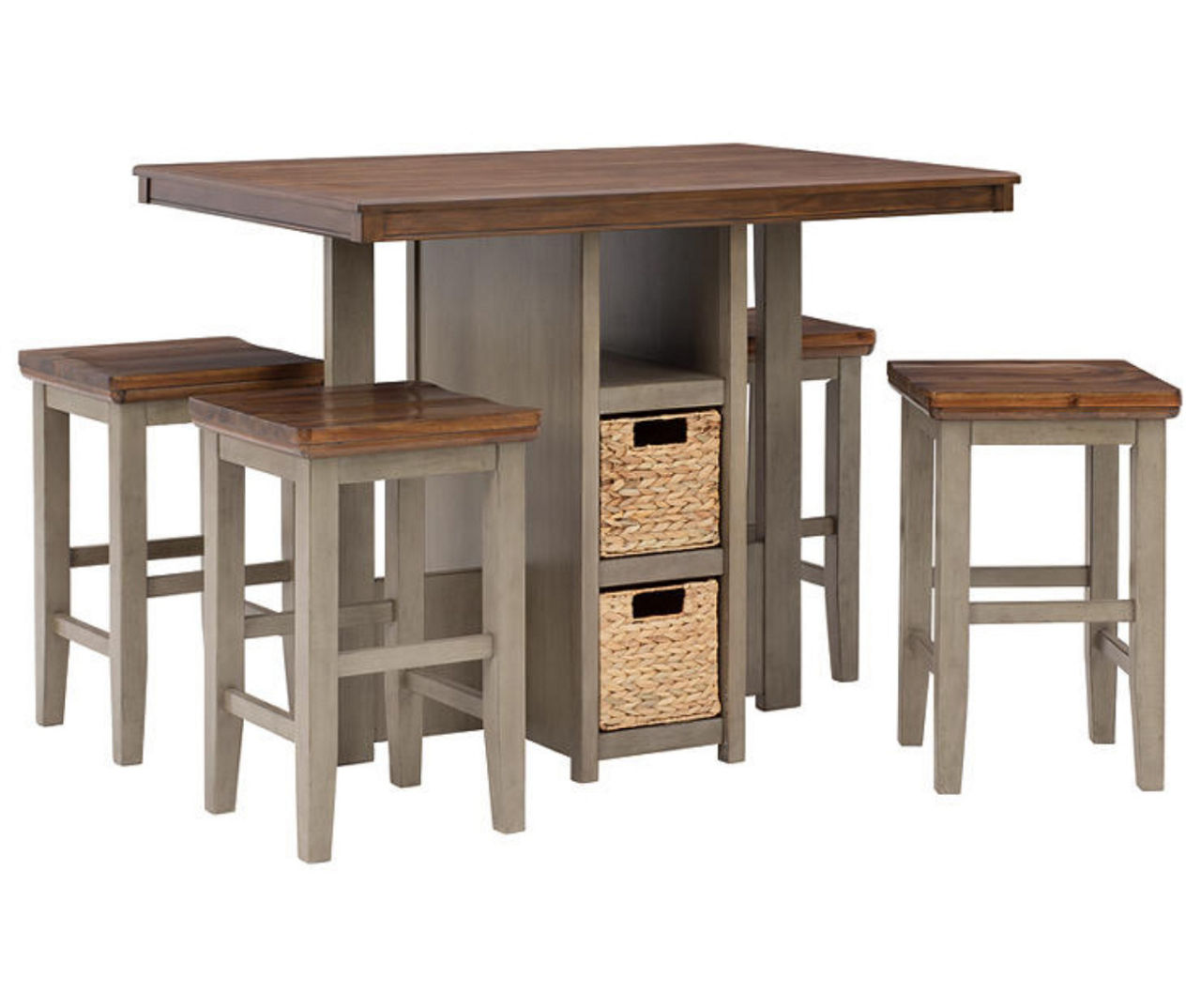 Signature Design By Ashley Lettner 5-Piece Counter-Height Storage ...