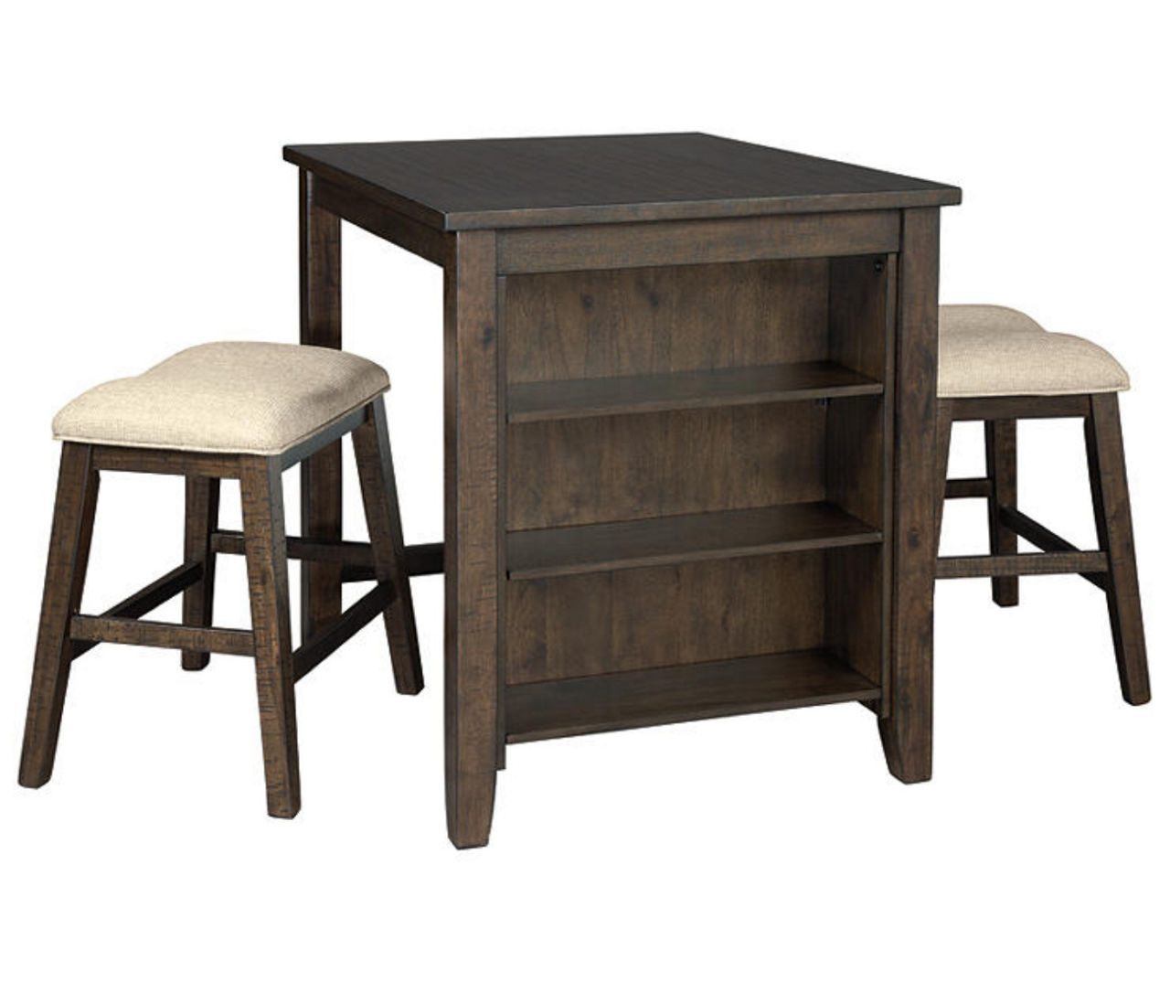 Signature Design By Ashley Rokane 3-Piece Storage Counter-Height Dining ...