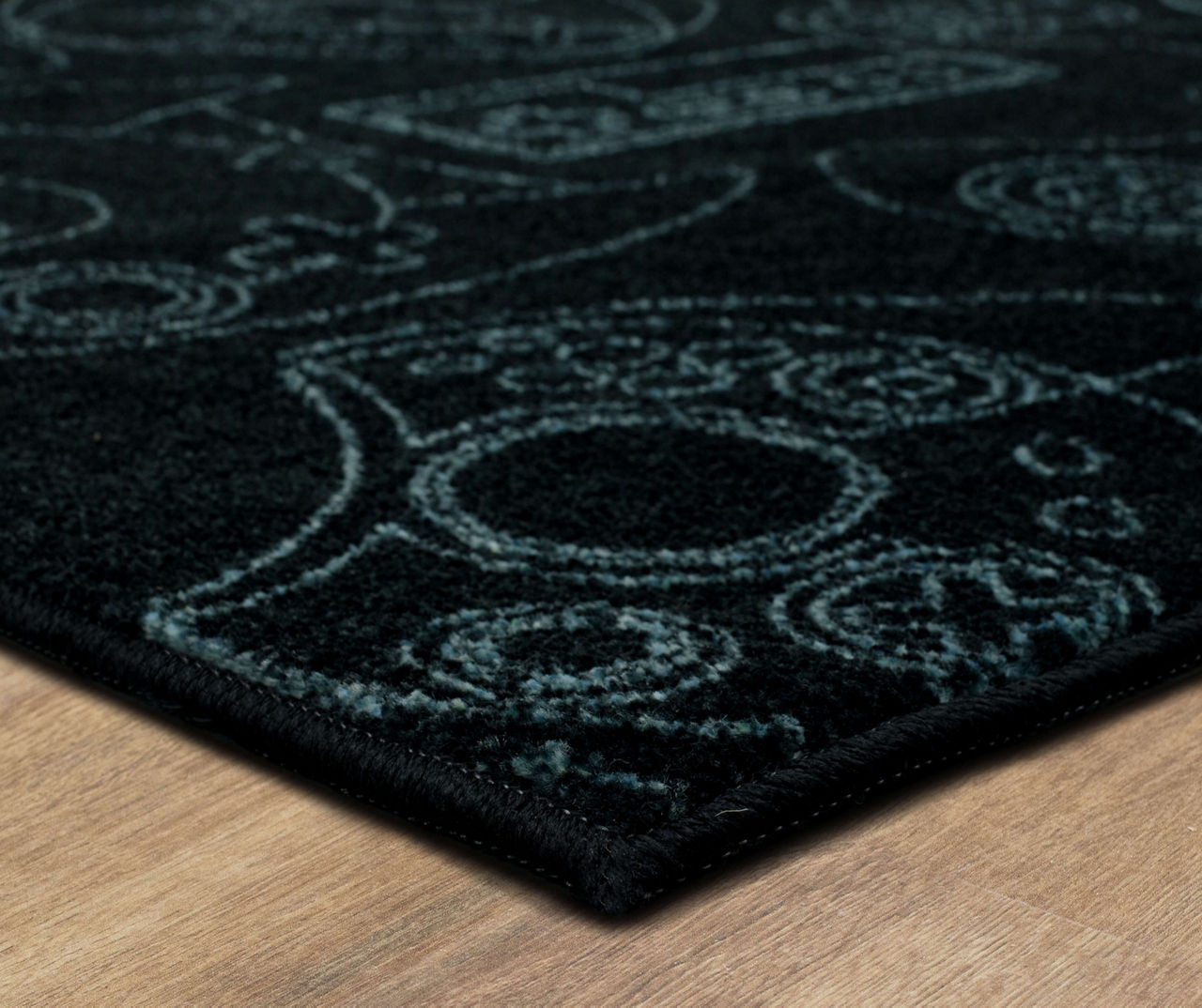 Mohawk In Control Black & Teal Area Rug, (8' x 10') | Big Lots