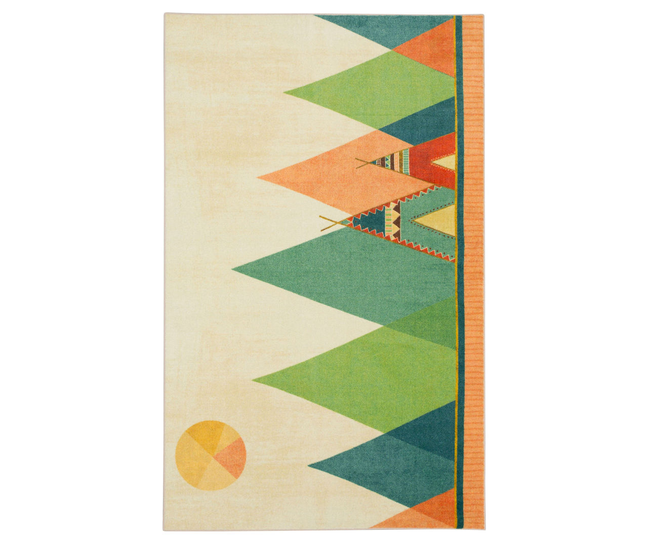 Mohawk Mohawk Southwest Tent Green & Teal Area Rug | Big Lots