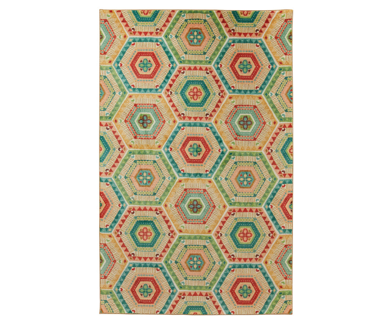 Mohawk Mohawk Southwest Beige & Multi-Color Geometric Area Rug | Big Lots