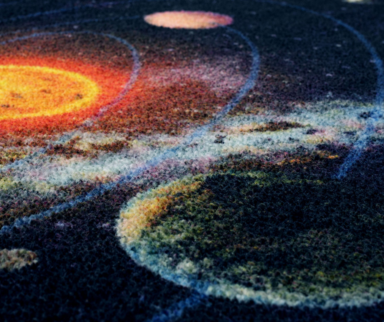 Mohawk Black & Multi-Color Solar System Area Rug, (8' x 10') | Big Lots