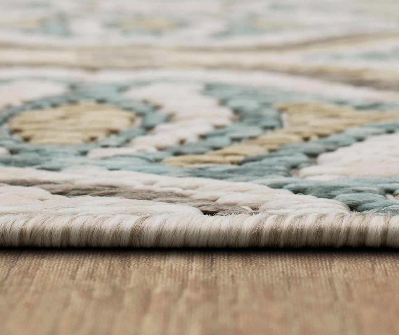 Mohawk Waterside Light Gray & Turquoise Geometric Outdoor Area Rug, (8 ...