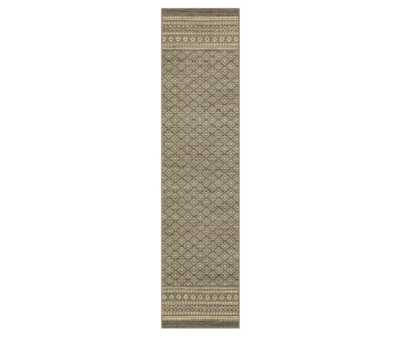 Mohawk Harley Hill Gray & Beige Geometric Runner Rug, (2' x 8') | Big Lots
