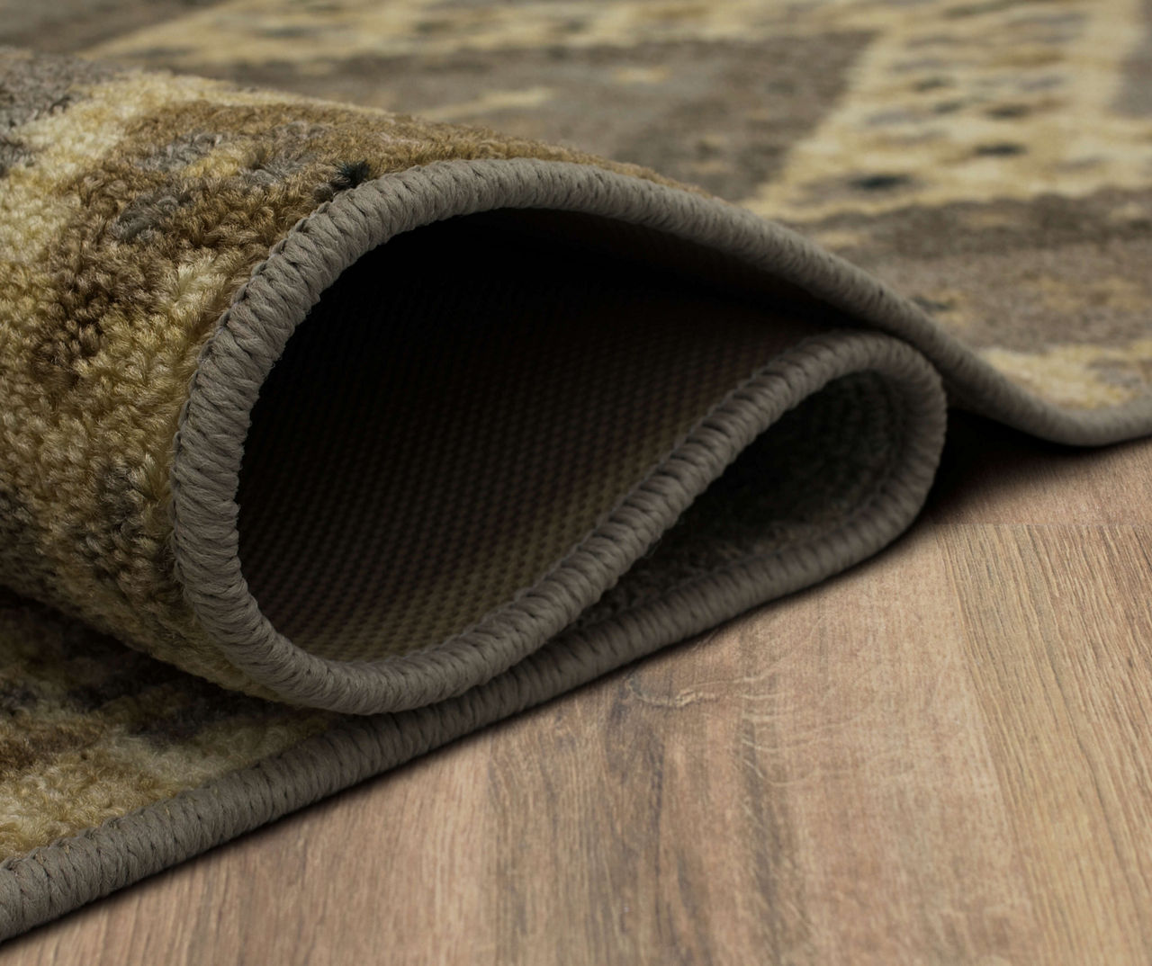 Mohawk Sage Hollow Gray & Brown Geometric Area Rug, (5' x 8') | Big Lots