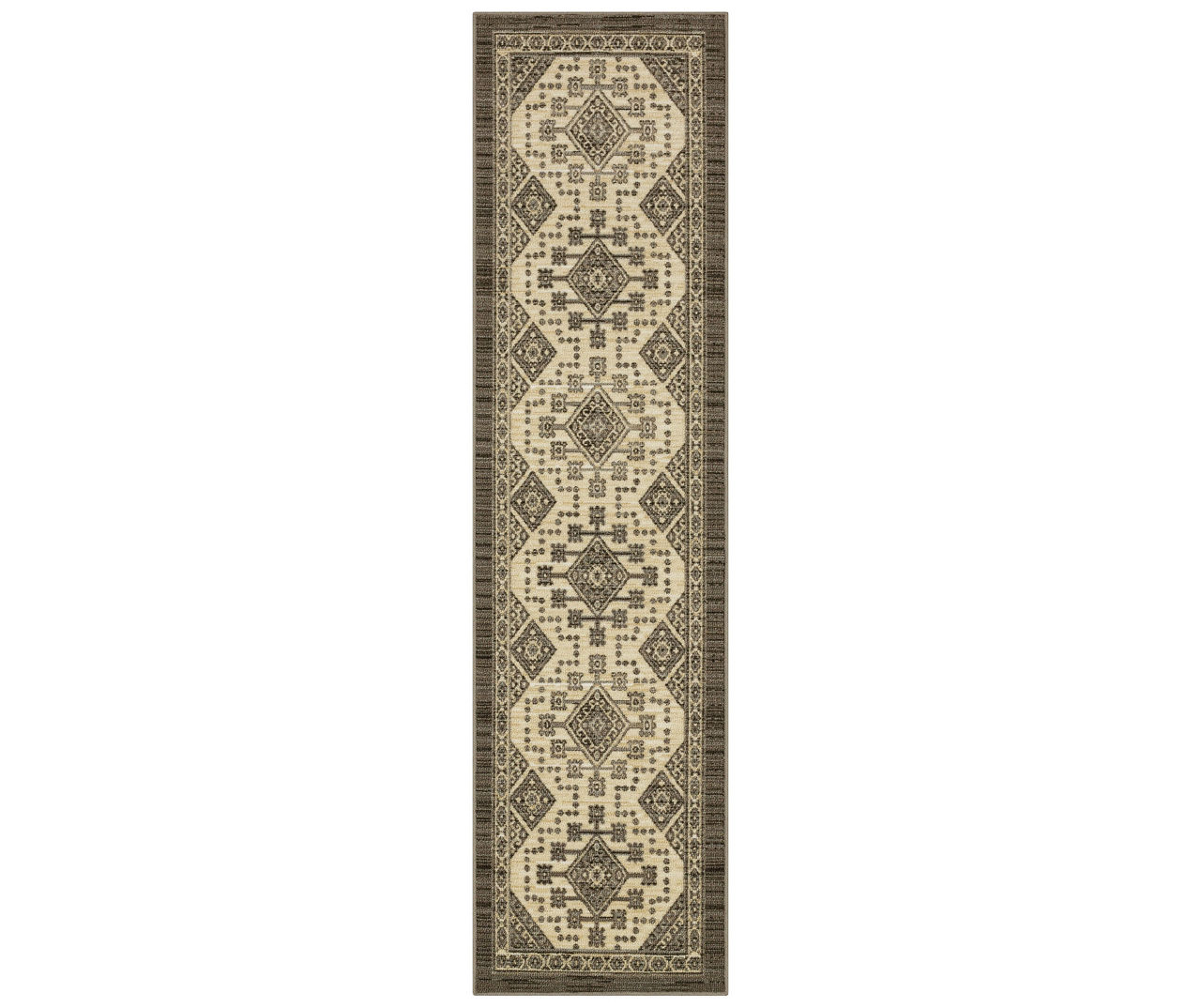 Mohawk Cirius Gray & Beige Geometric Runner Rug, (2' x 8') | Big Lots